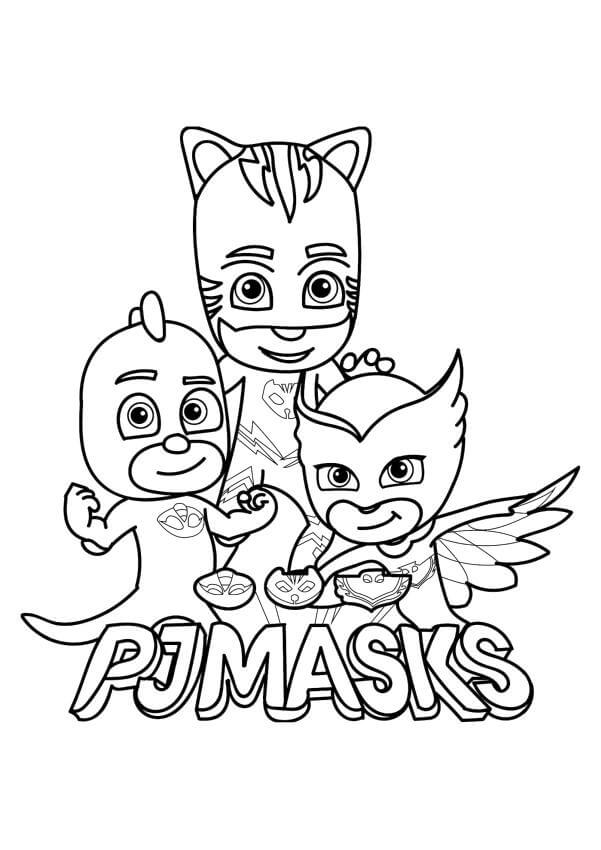 Mask de PJ da colorare. Scarica, stampa o colora subito online!