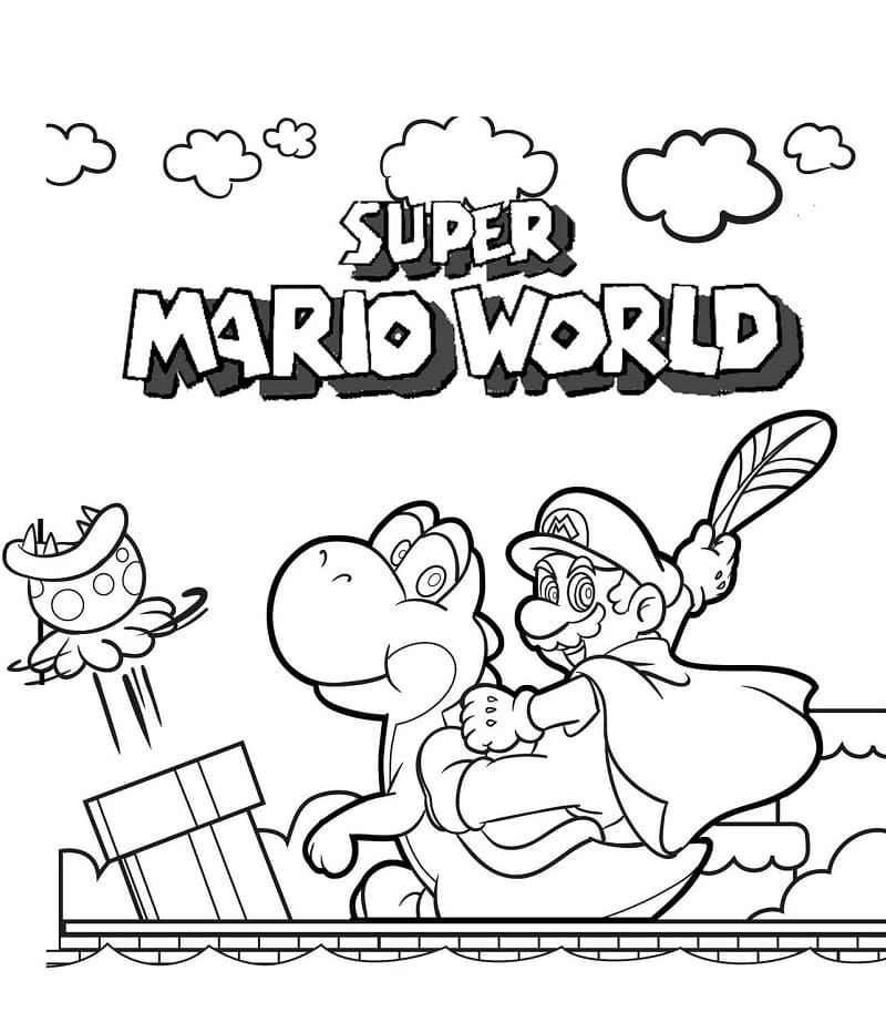 Disegni di Super Mario da colorare - Disegni-Colorare.Com