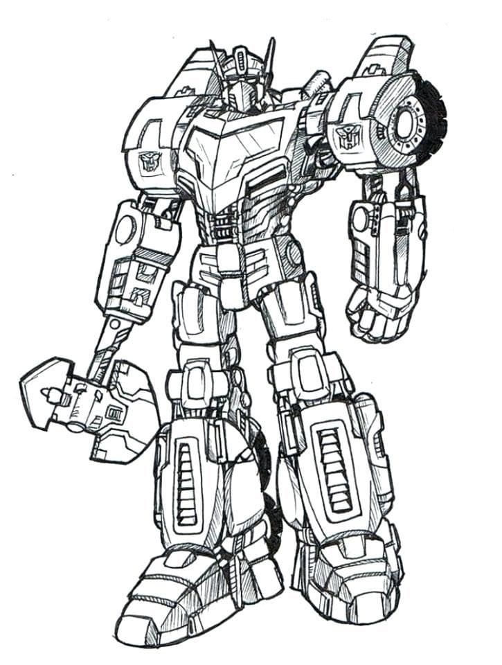 Disegni di Optimus Prime da colorare - Disegni-Colorare.Com