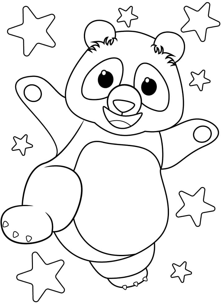 Disegni di Panda da colorare - Disegni-Colorare.Com