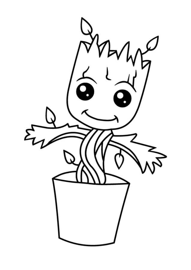 Disegni di Groot da colorare - Disegni-Colorare.Com