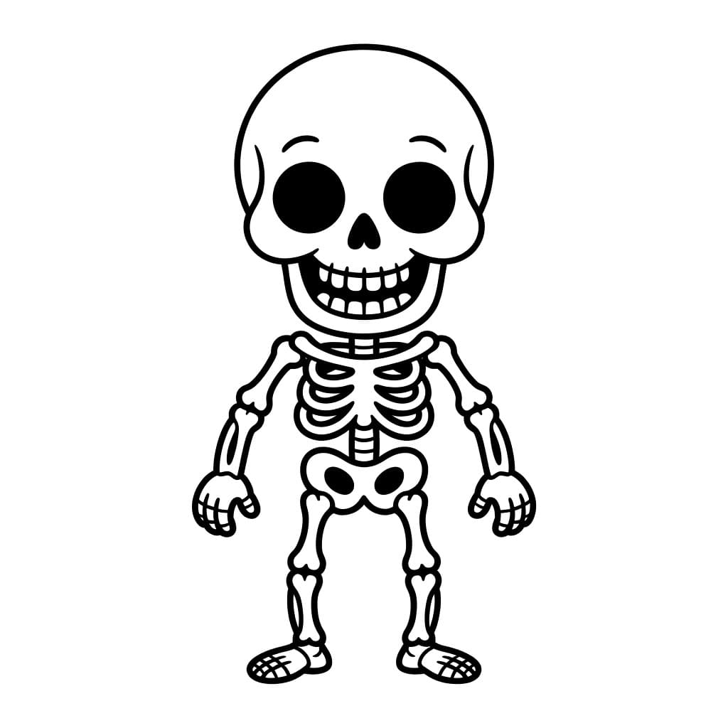 Disegni di Scheletri da colorare - Disegni-Colorare.Com