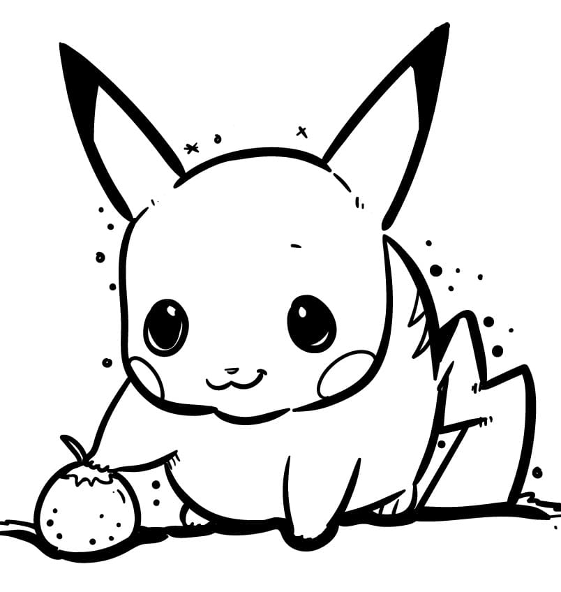 Disegni di Pikachu da colorare - Disegni-Colorare.Com