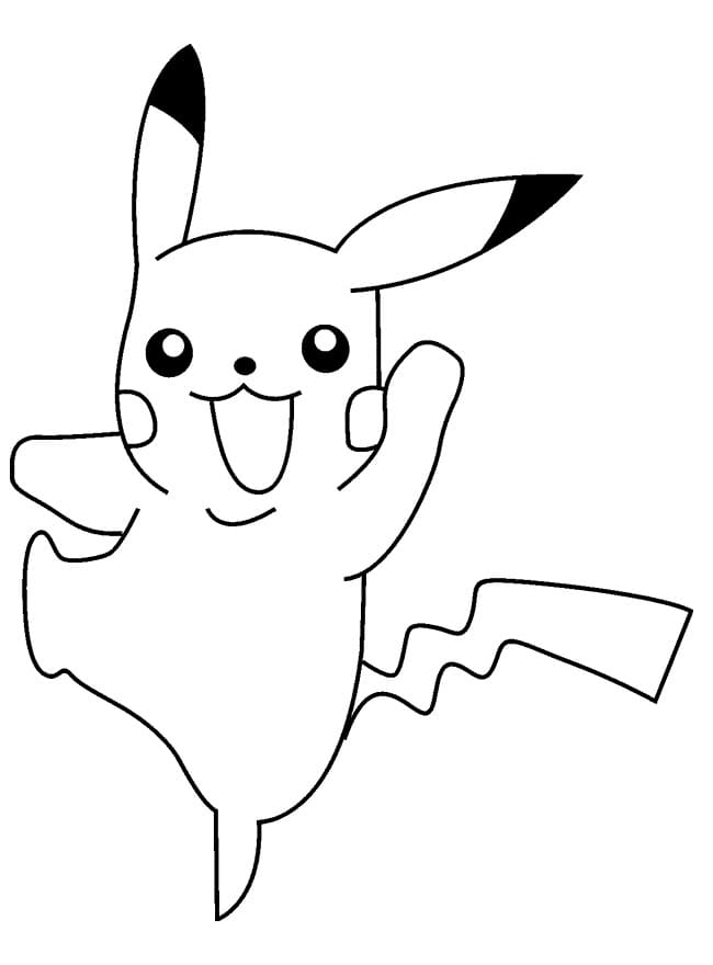 Disegni di Pikachu da colorare - Disegni-Colorare.Com