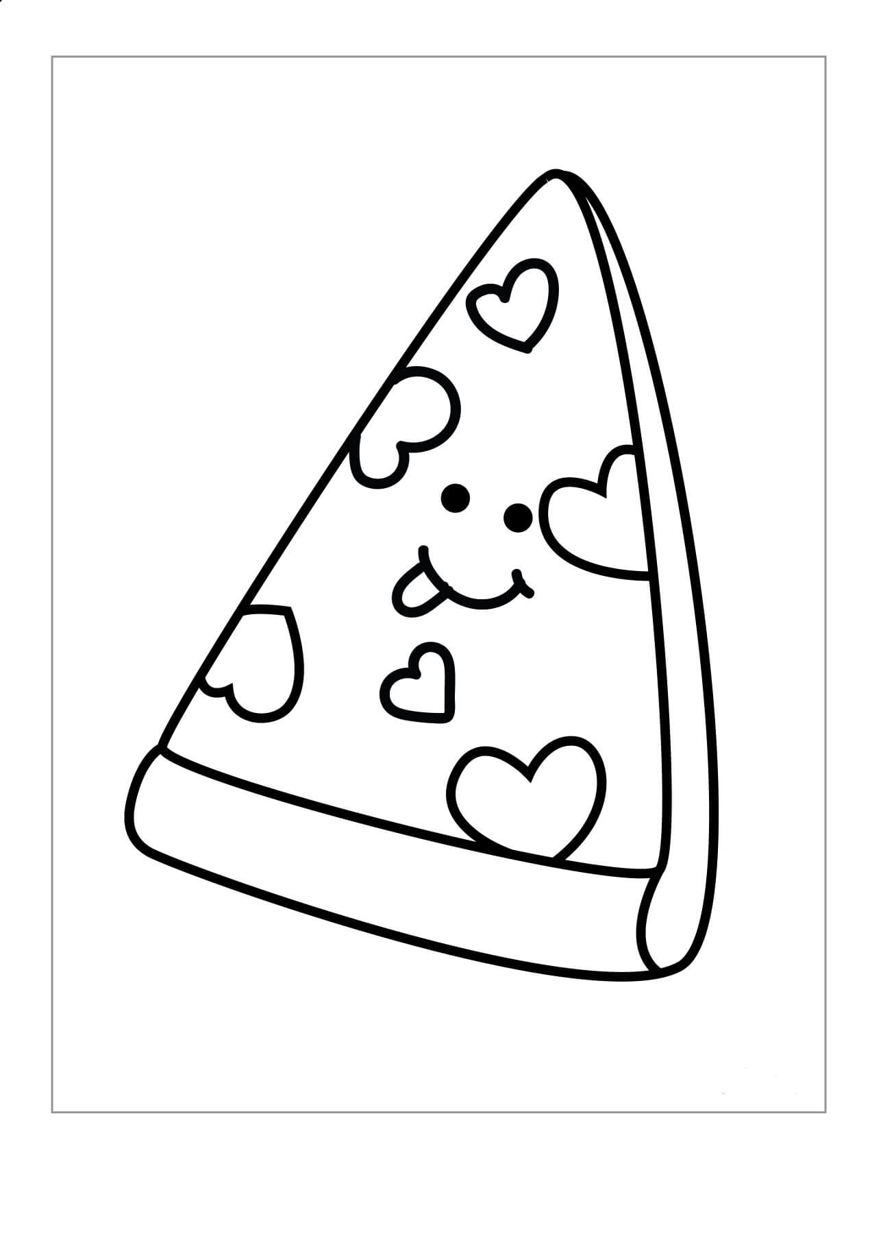 Disegni di Pizza da colorare - Disegni-Colorare.Com