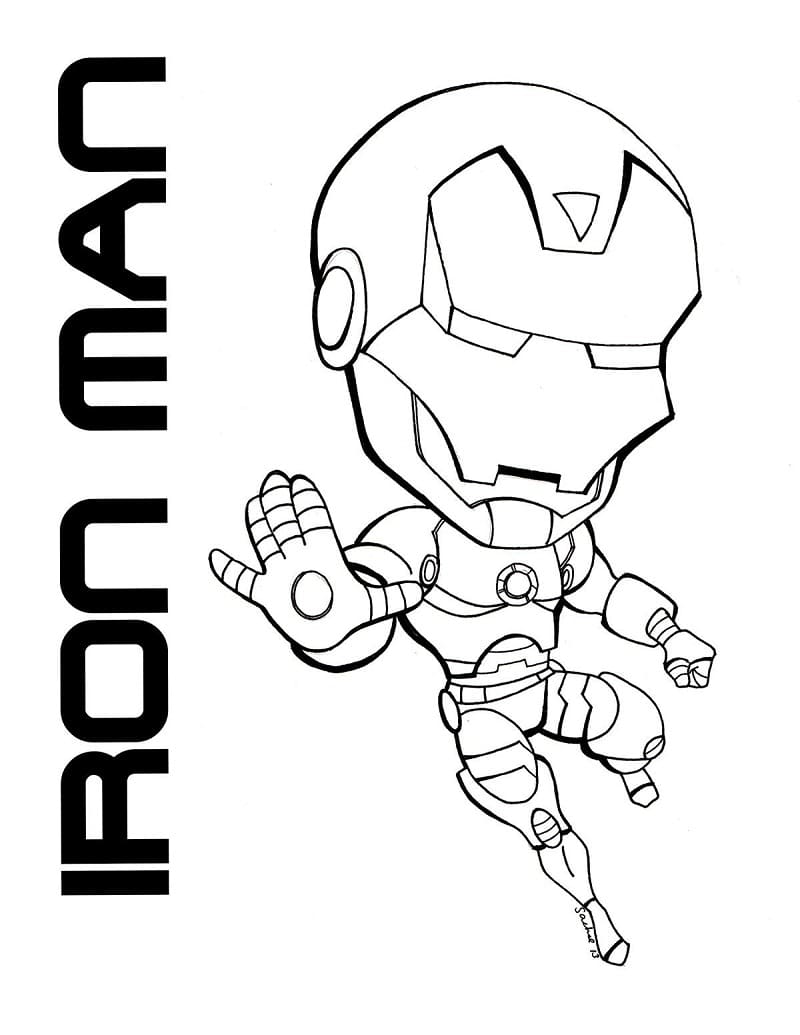 Disegni di Iron Man da colorare - Disegni-Colorare.Com