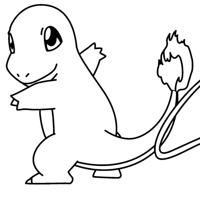 Disegni di Charmander da colorare - Disegni-Colorare.Com