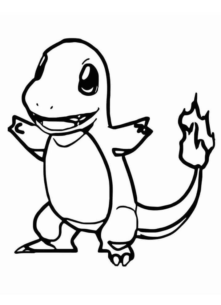 Disegni di Charmander da colorare - Disegni-Colorare.Com