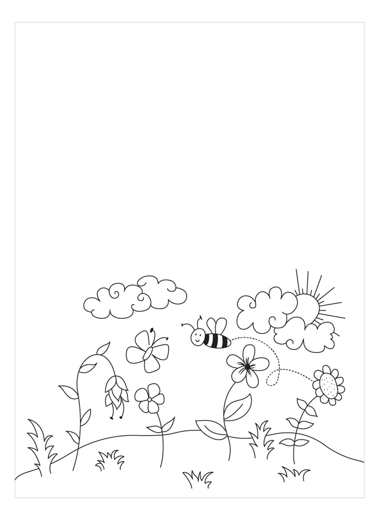 Disegni di Primavera da colorare - Disegni-Colorare.Com