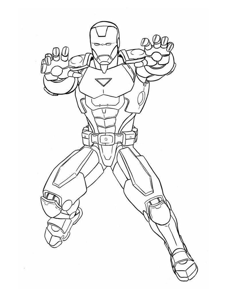 Disegni di Iron Man da colorare - Disegni-Colorare.Com