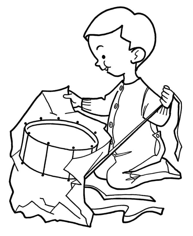 Disegni di Tamburo da colorare - Disegni-Colorare.Com