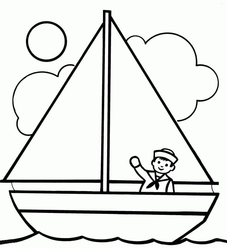 Disegni di Barche da colorare - Disegni-Colorare.Com
