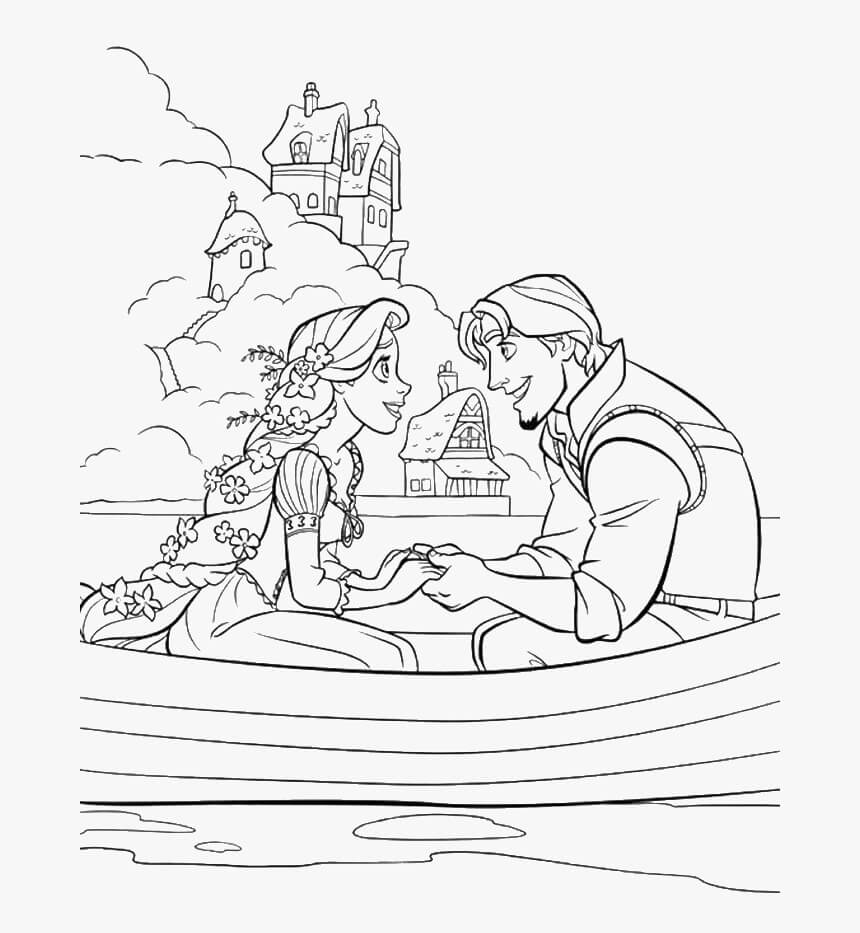 Disegni di Rapunzel da colorare - Disegni-Colorare.Com