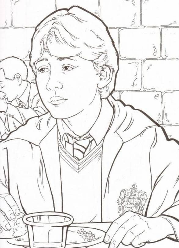 Ron di Harry Potter da colorare. Scarica, stampa o colora subito online!
