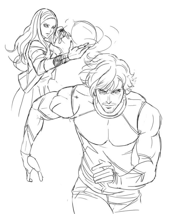 Marvel Avengers Loki da colorare. Scarica, stampa o colora subito online!