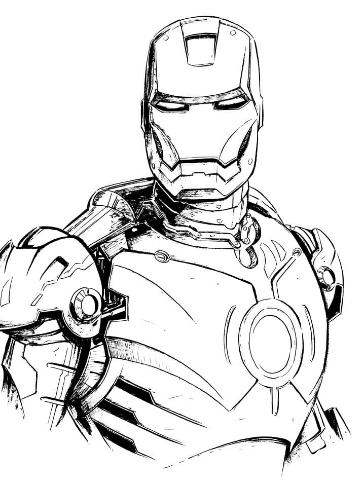 Disegni di Iron Man da colorare - Disegni-Colorare.Com