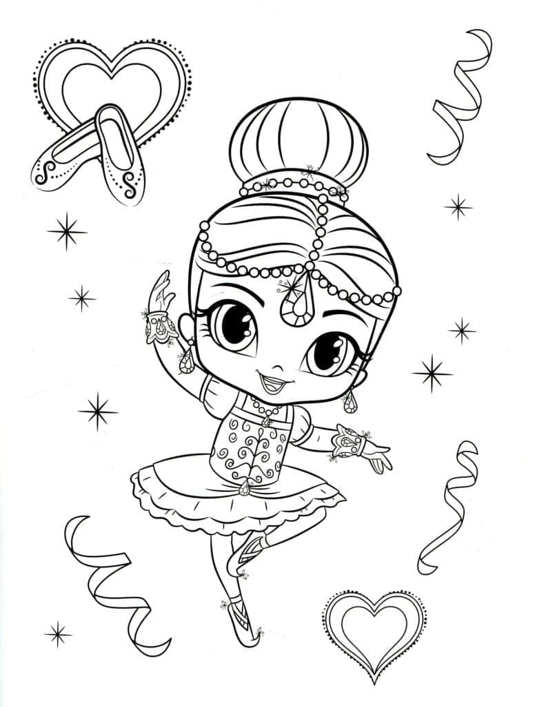 Disegni di Shimmer e Shine da colorare - Disegni-Colorare.Com