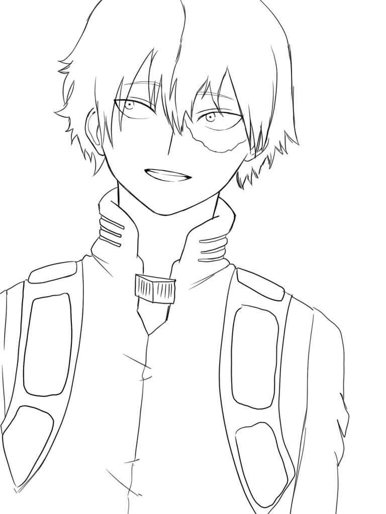 Shoto Todoroki Incredibile da colorare. Scarica, stampa o colora subito ...