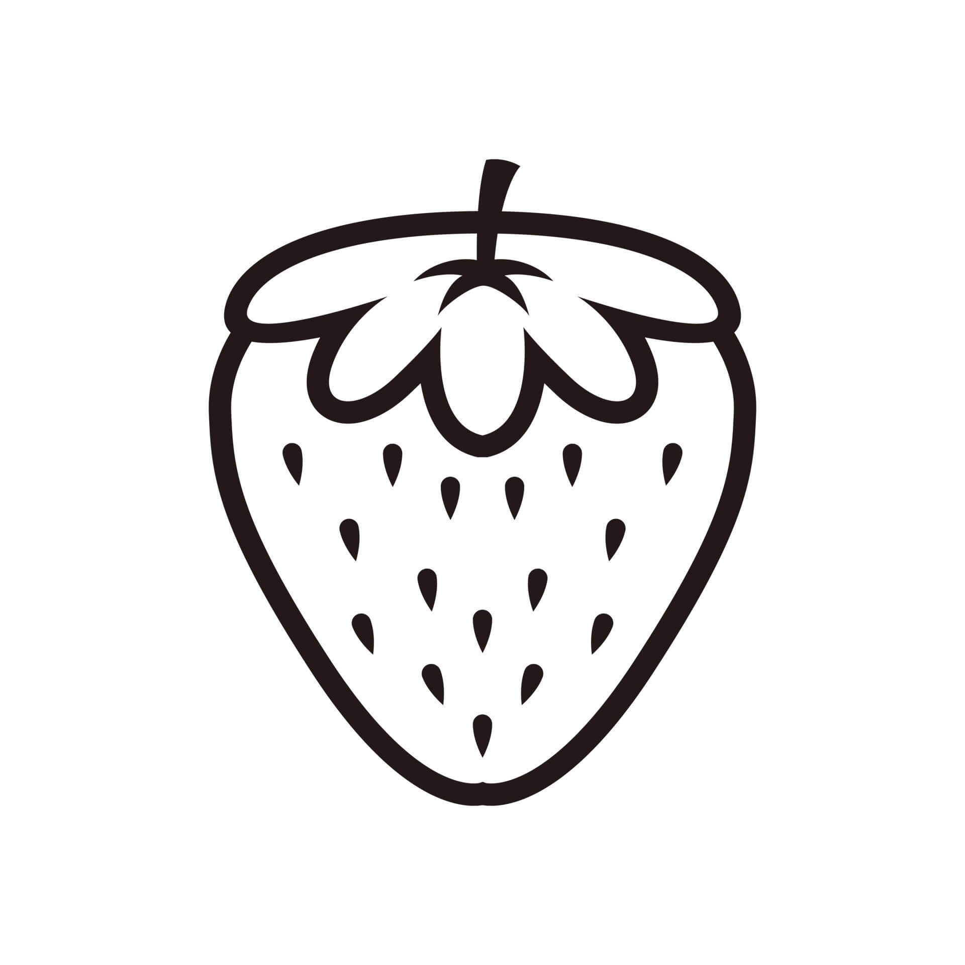 Disegni di Fragola da colorare - Disegni-Colorare.Com