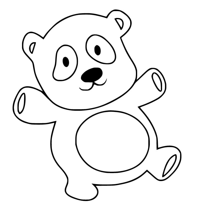 Disegni di Panda da colorare - Disegni-Colorare.Com