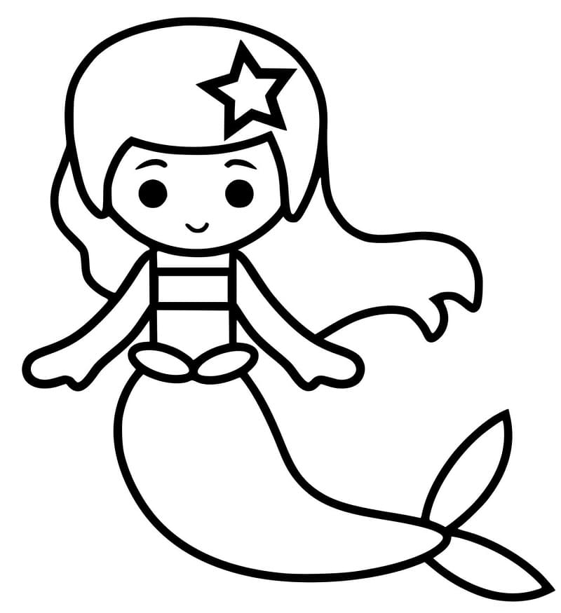 Disegni di Sirena da colorare - Disegni-Colorare.Com