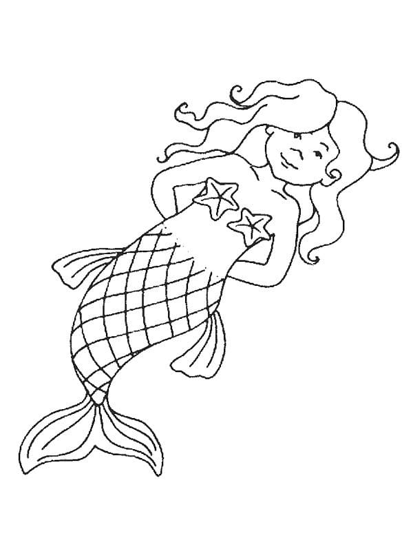 Disegni di Sirena da colorare - Disegni-Colorare.Com