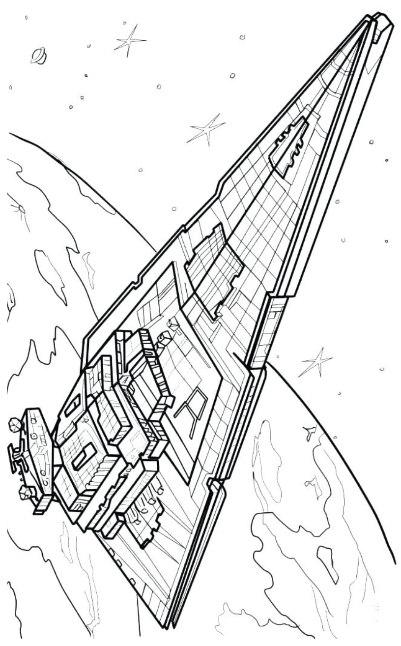 Star Destroyer Interdittore da colorare. Scarica, stampa o colora ...