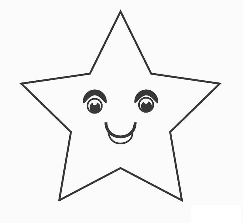 Disegni di Stella da colorare - Disegni-Colorare.Com