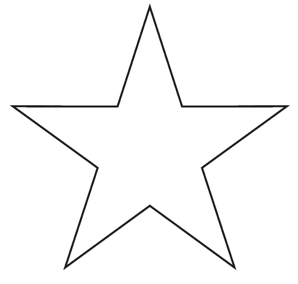Stella Normale da colorare. Scarica, stampa o colora subito online!