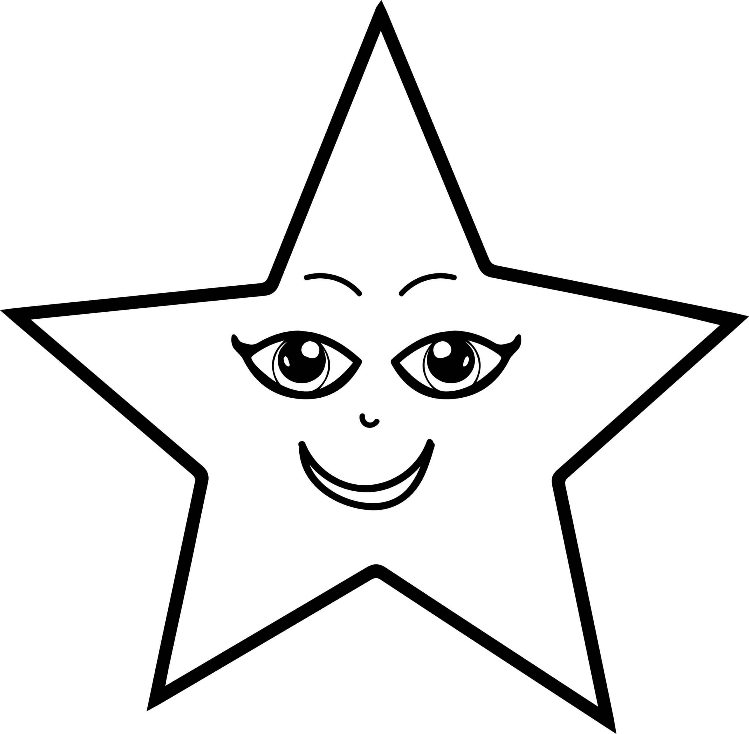 Disegni di Stella da colorare - Disegni-Colorare.Com