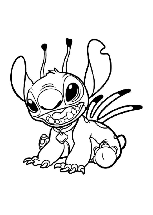 Stitch e Angel da colorare. Scarica, stampa o colora subito online!