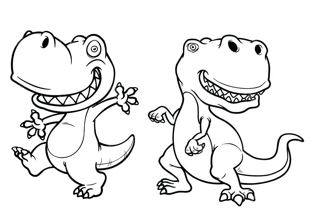 T-Rex Bambino da colorare. Scarica, stampa o colora subito online!