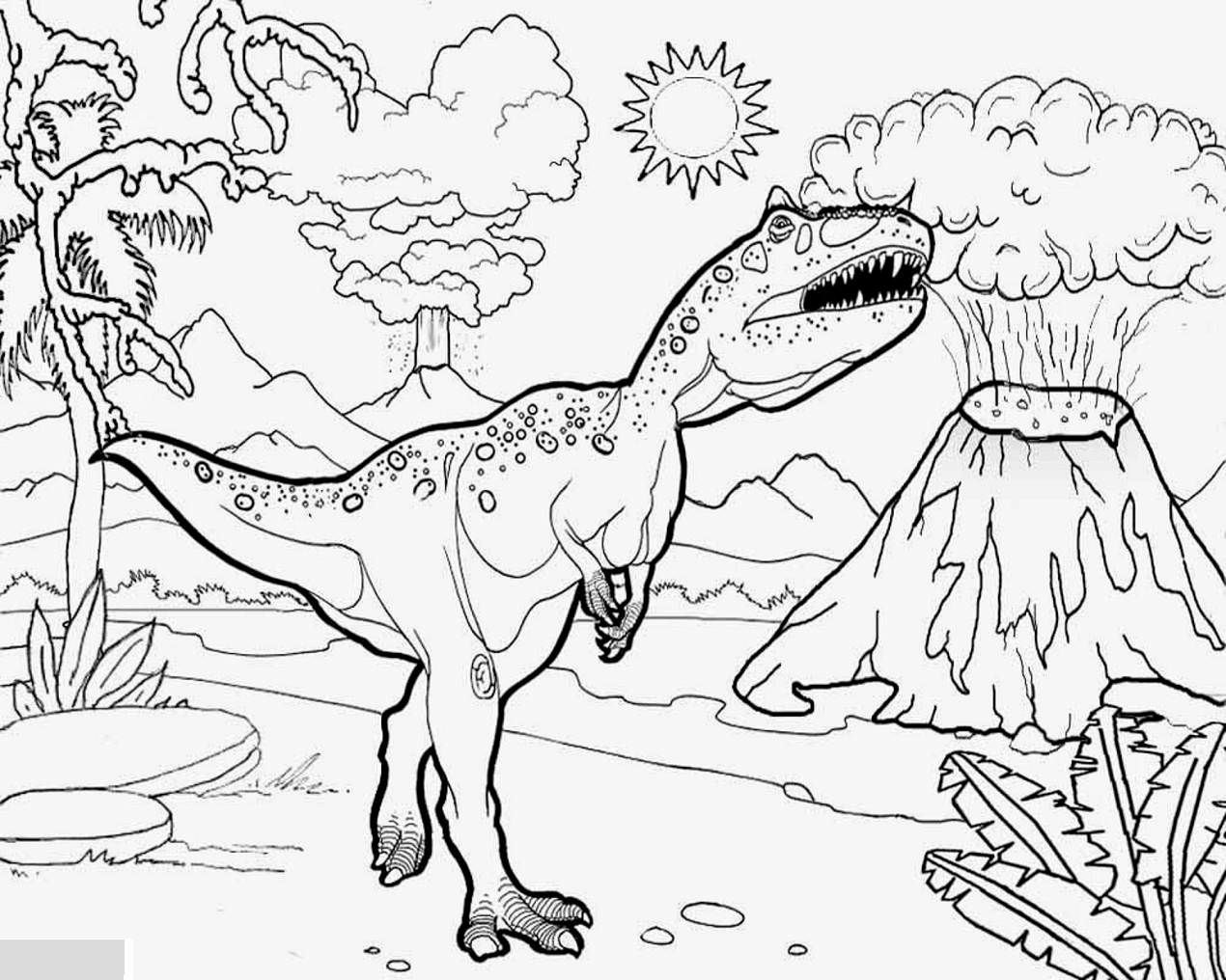 Disegni di T-Rex da colorare - Disegni-Colorare.Com