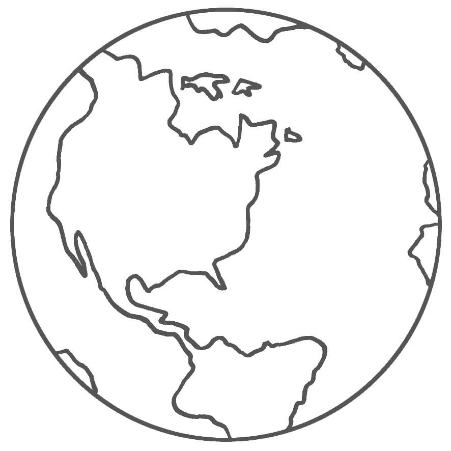Disegni di Terra da colorare - Disegni-Colorare.Com