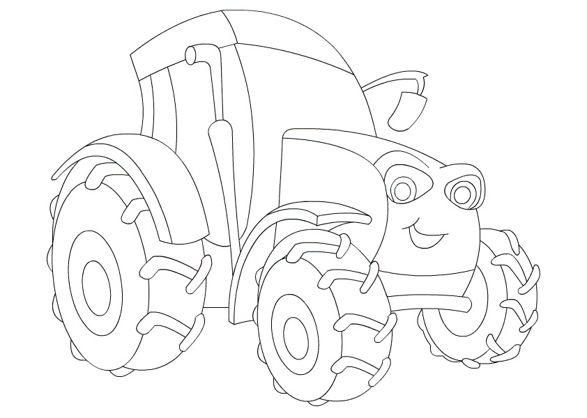 Disegni di Trattore da colorare - Disegni-Colorare.Com