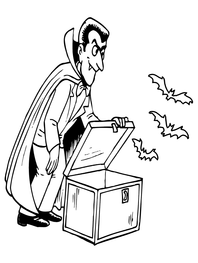 Disegni di Vampiri da colorare - Disegni-Colorare.Com