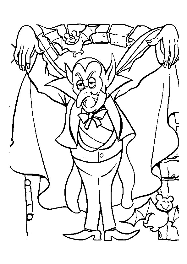 Disegni di Vampiri da colorare - Disegni-Colorare.Com