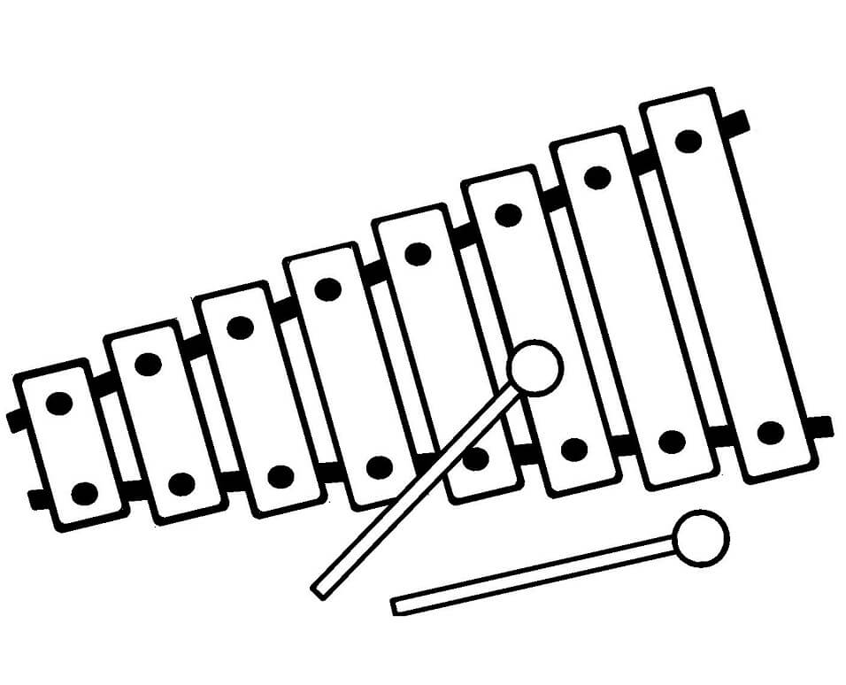 Disegni di Xilofono da colorare - Disegni-Colorare.Com