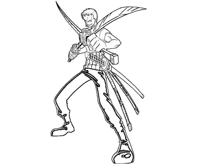 Zoro Disegno da colorare. Scarica, stampa o colora subito online!
