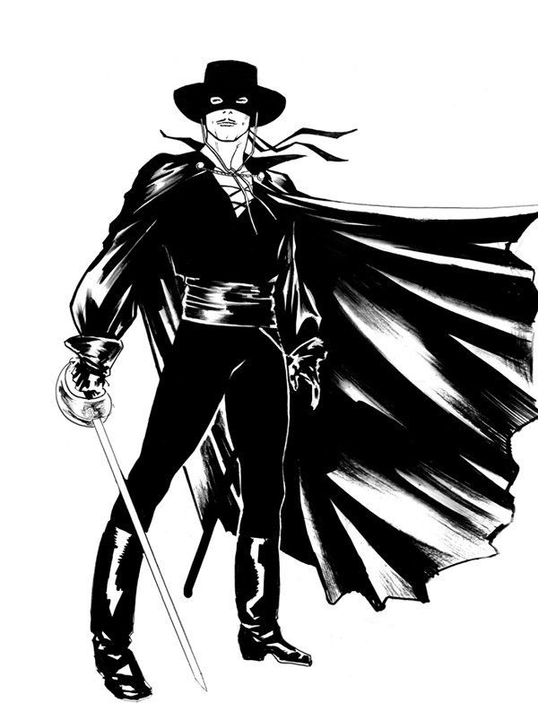 Zorro 10 da colorare. Scarica, stampa o colora subito online!