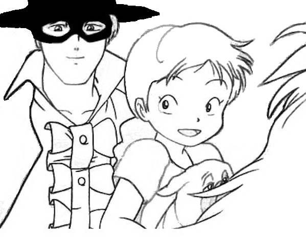 Disegni di Zorro da colorare - Disegni-Colorare.Com